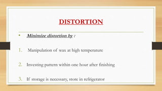 Failures in casting | PPTX