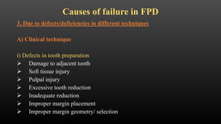 FAILURES IN FIXED PARTIAL DENTURES | PPTX