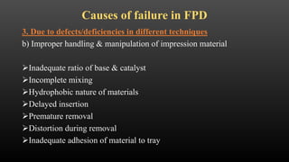 FAILURES IN FIXED PARTIAL DENTURES | PPTX