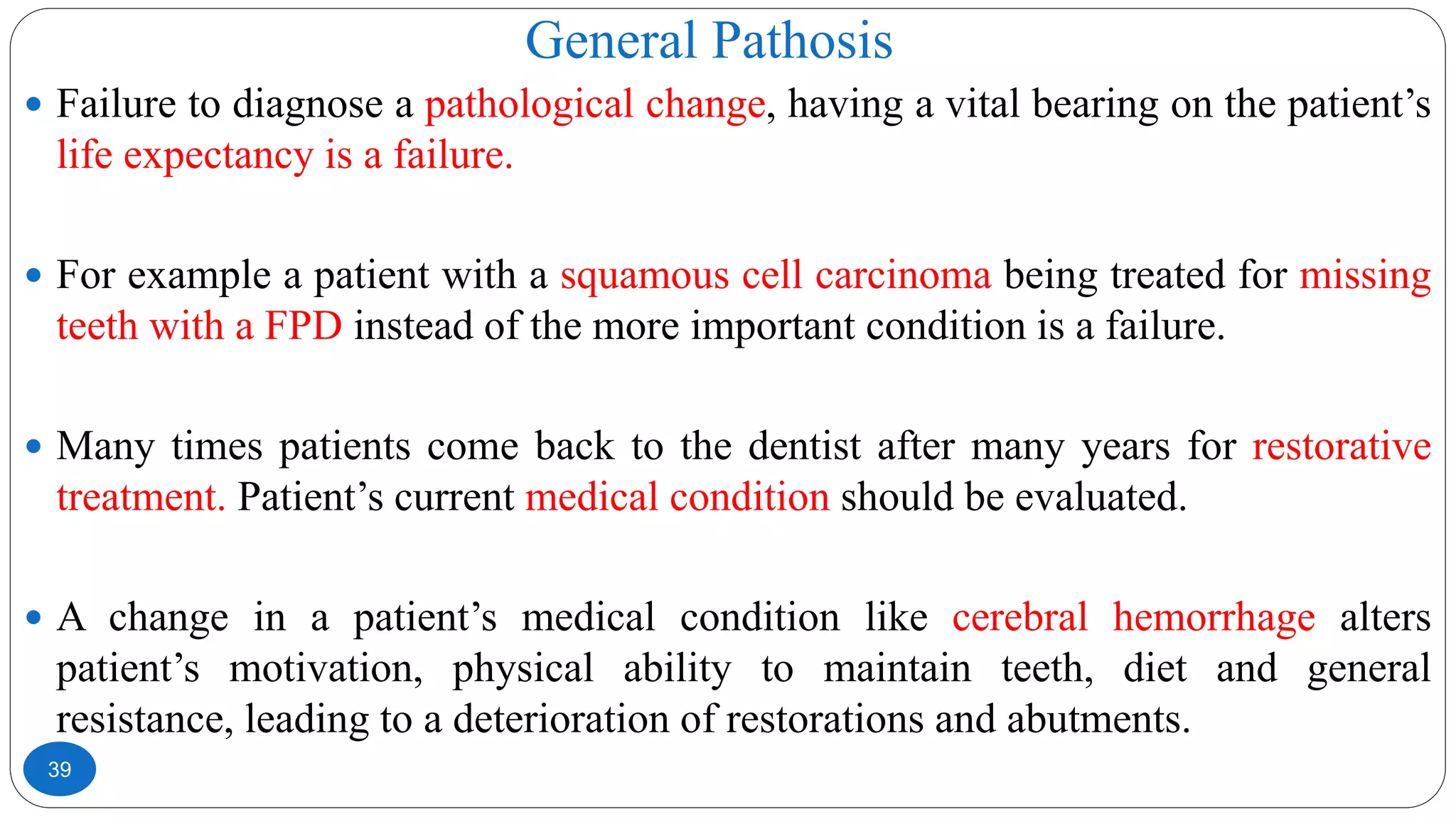 Failures in Fixed Partial Denture | PPTX