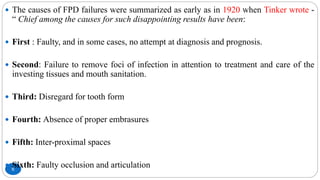 Failures in Fixed Partial Denture | PPTX