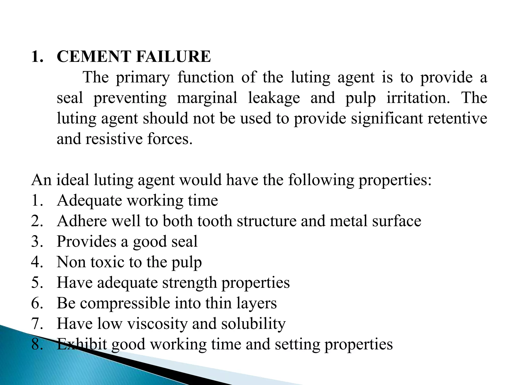 Failures in fpd | PPT