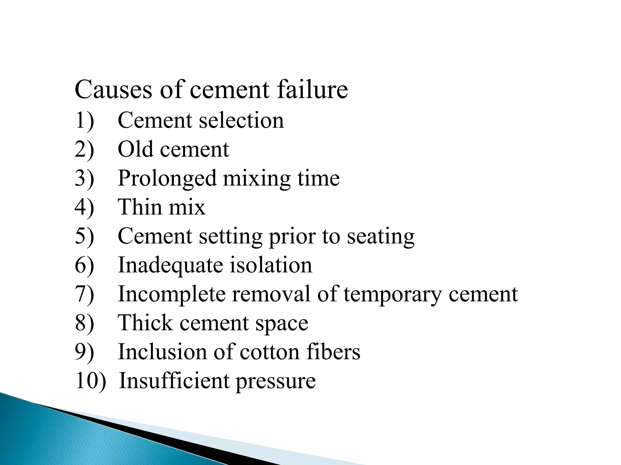 Failures in fpd | PPT