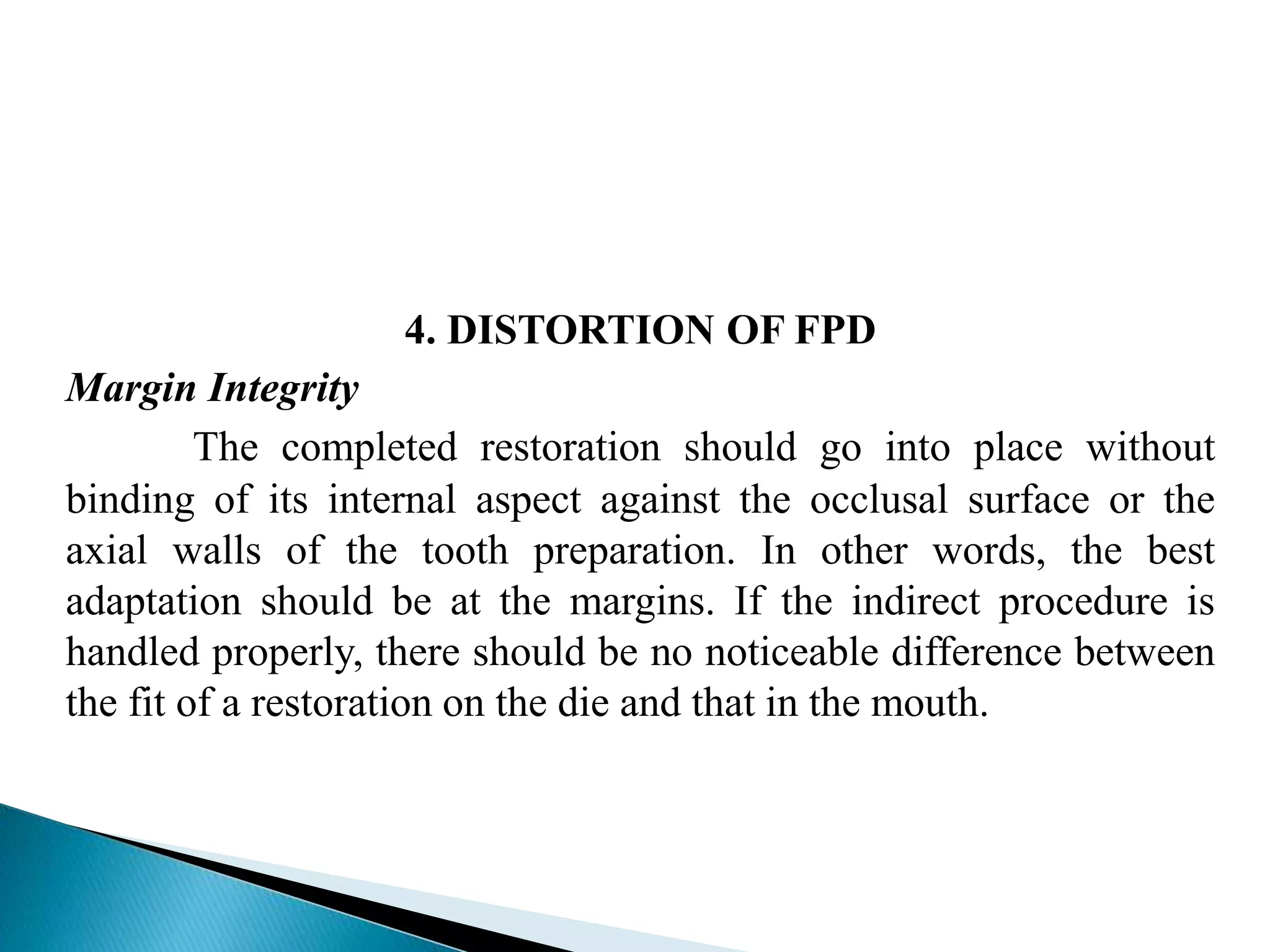 Failures in fpd | PPT