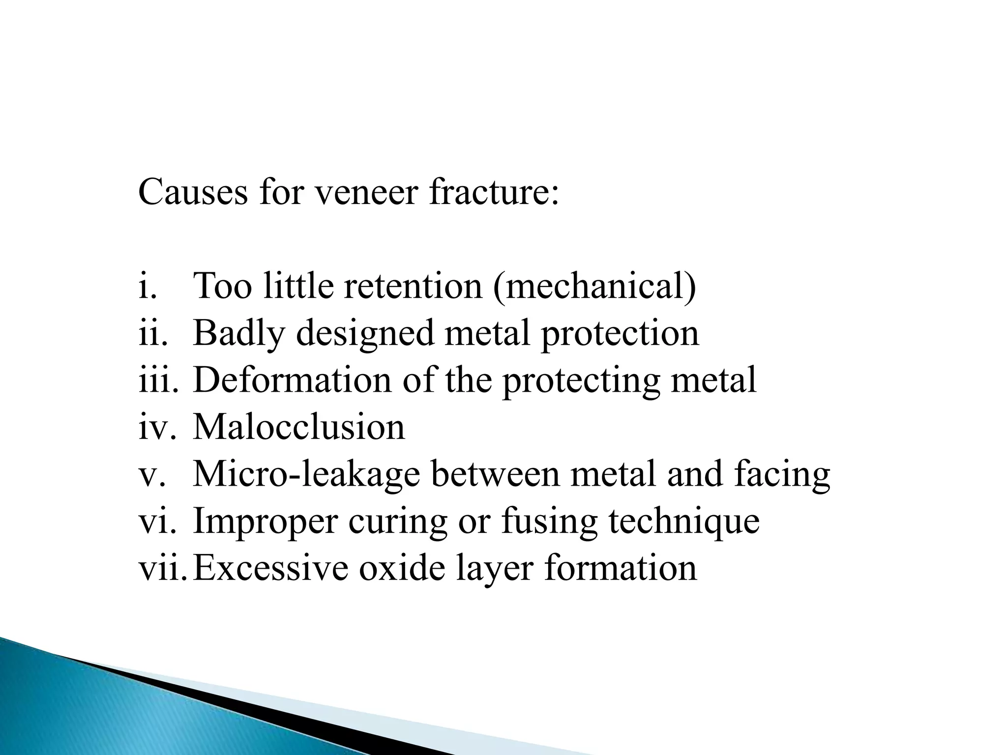 Failures in fpd | PPT