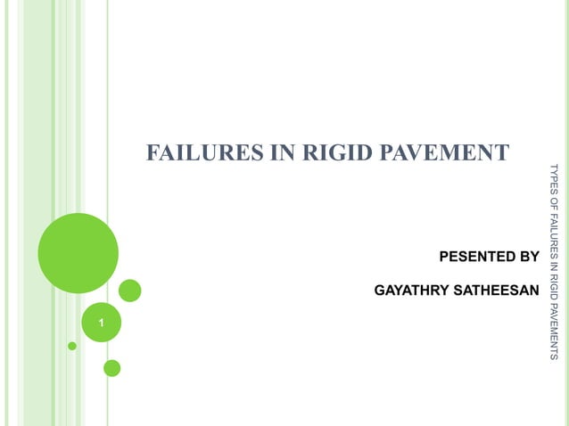 Failures in rigid pavement | PPTX