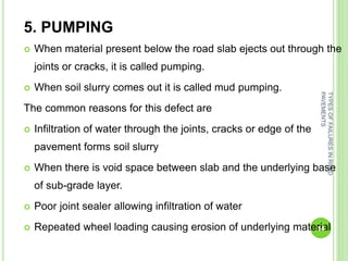 Failures in rigid pavement | PPTX