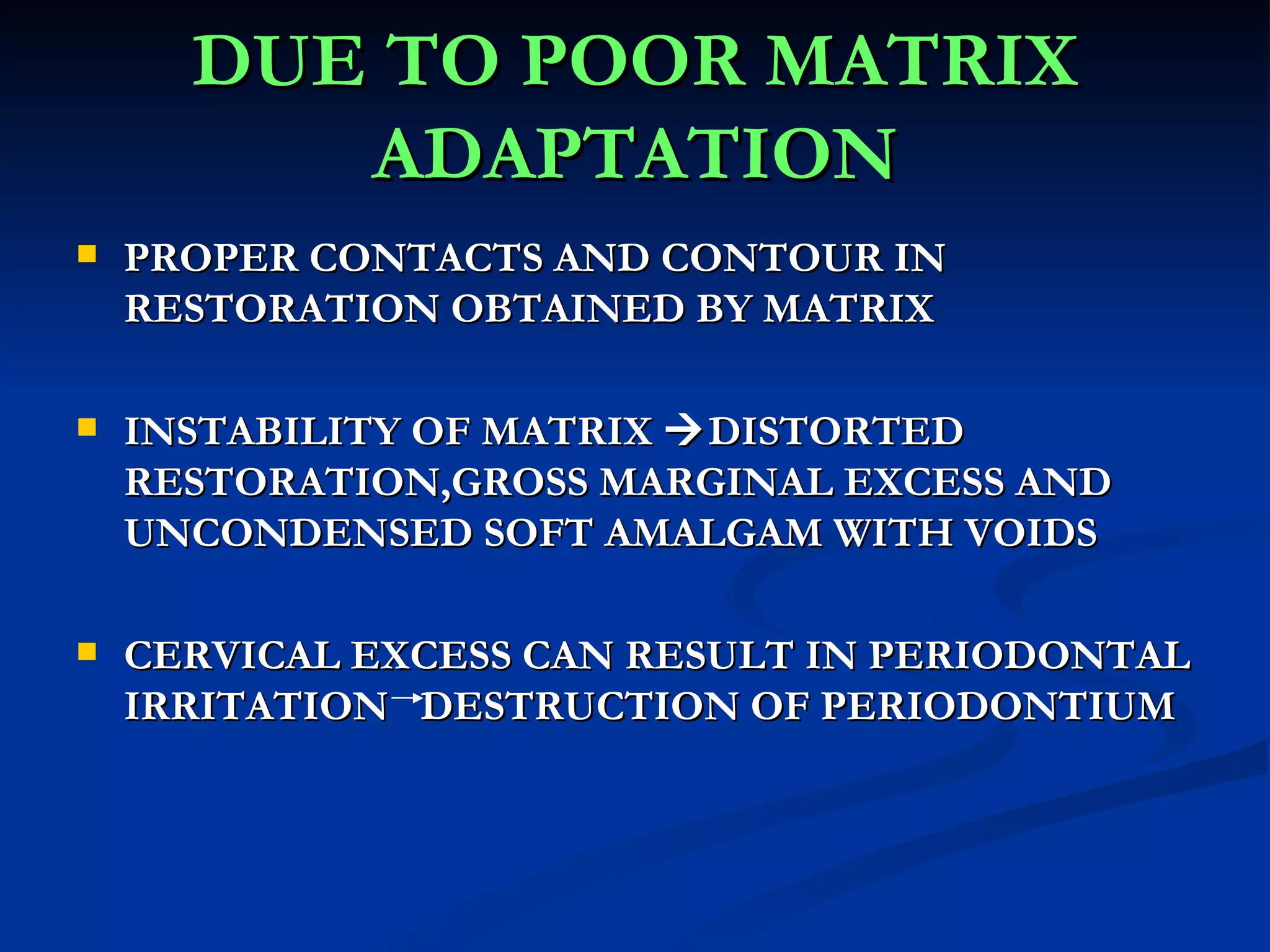 Failures Of Dental Amalgam | PPT