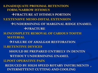 Failures Of Dental Amalgam | PPT