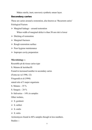 Failures of Dental restorations | DOC