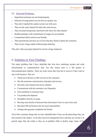 Failure Story of Icon | PDF