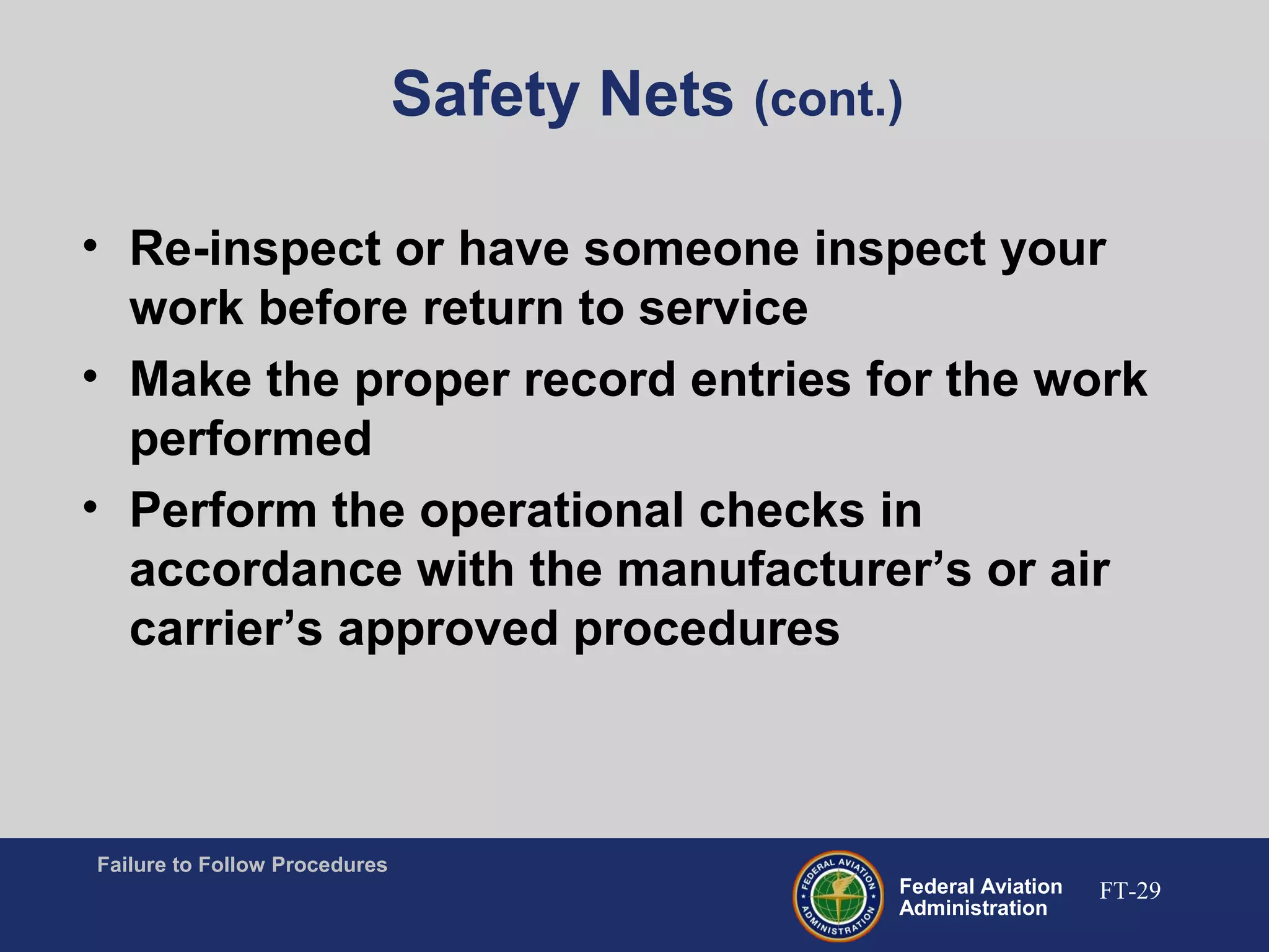 Airworthiness: Failure to follow procedures | PPT