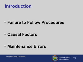 Airworthiness: Failure to follow procedures | PPT