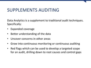 Audit: Breaking Down Barriers to Increase the Use of Data Analytics | PPT