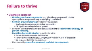 Failure to thrive in children - Presentation and approach | PDF