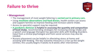 Failure to thrive in children - Presentation and approach | PPT