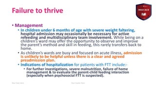 Failure to thrive in children - Presentation and approach | PDF