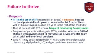 Failure to thrive in children - Presentation and approach | PDF