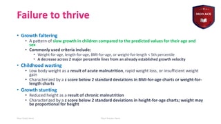 Failure to thrive in children - Presentation and approach | PDF