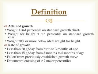 Failure to thrive by ulfat aimin | PPTX