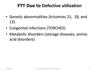 Failure To Thrive (FTT).pdf | Children\'s Health | Healthy Living
