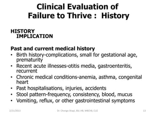 Failure To Thrive (FTT).pdf | Children\'s Health | Healthy Living