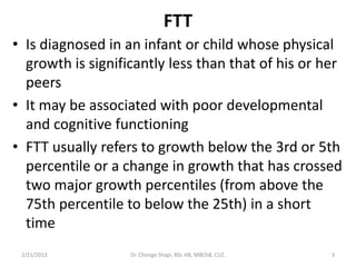 Failure To Thrive (FTT).pdf | Children\'s Health | Healthy Living