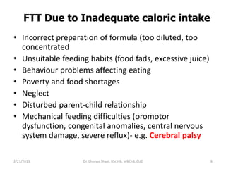 Failure To Thrive (FTT).pdf | Children\'s Health | Healthy Living