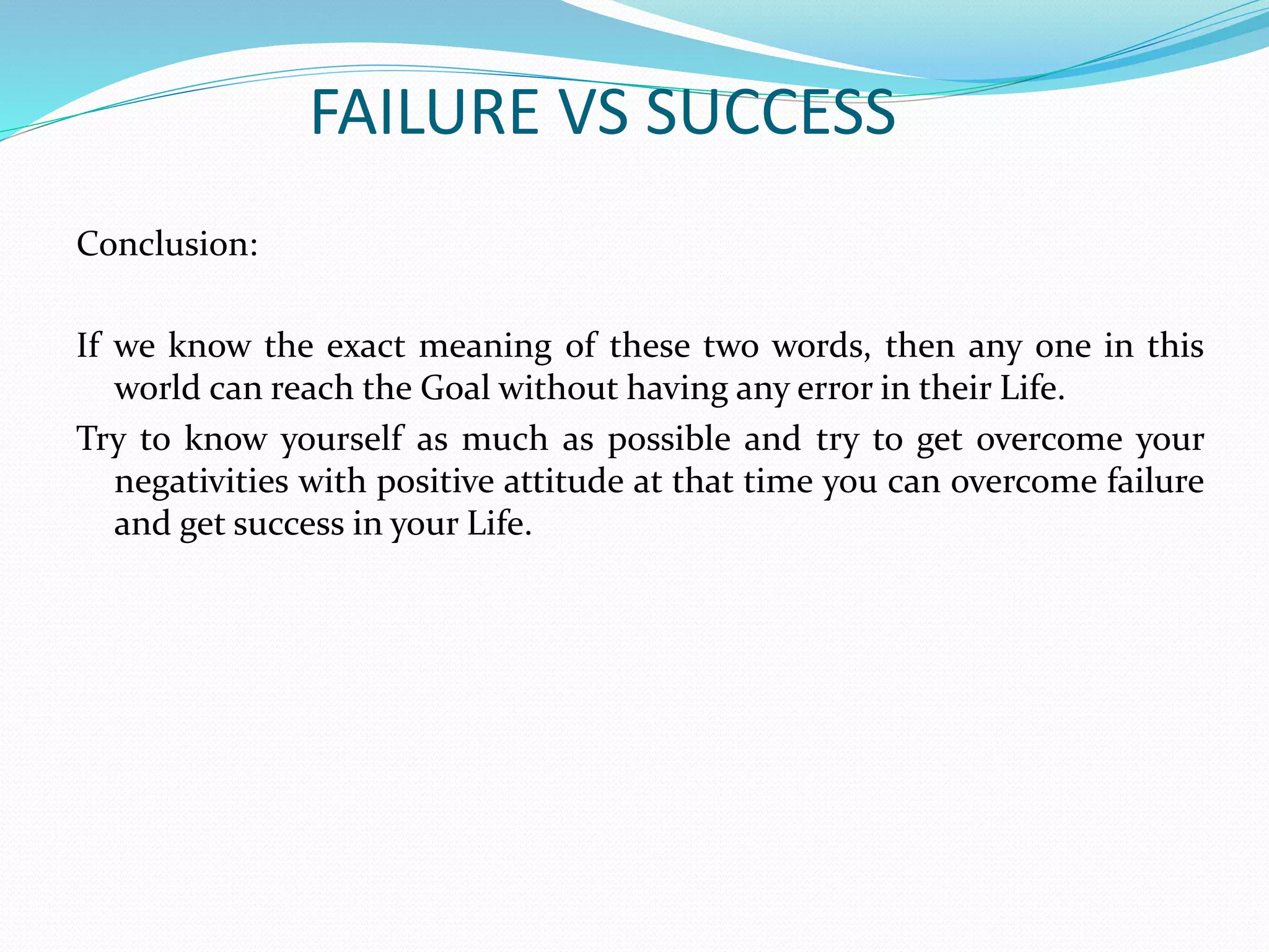 Failure vs Success | PPTX