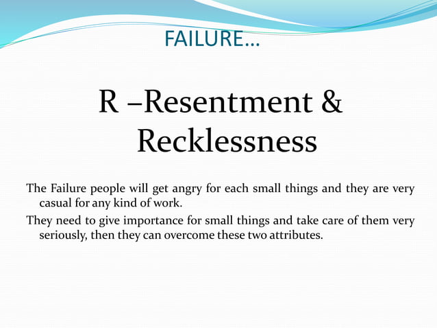 Failure vs Success | PPTX | Career Advice | Careers