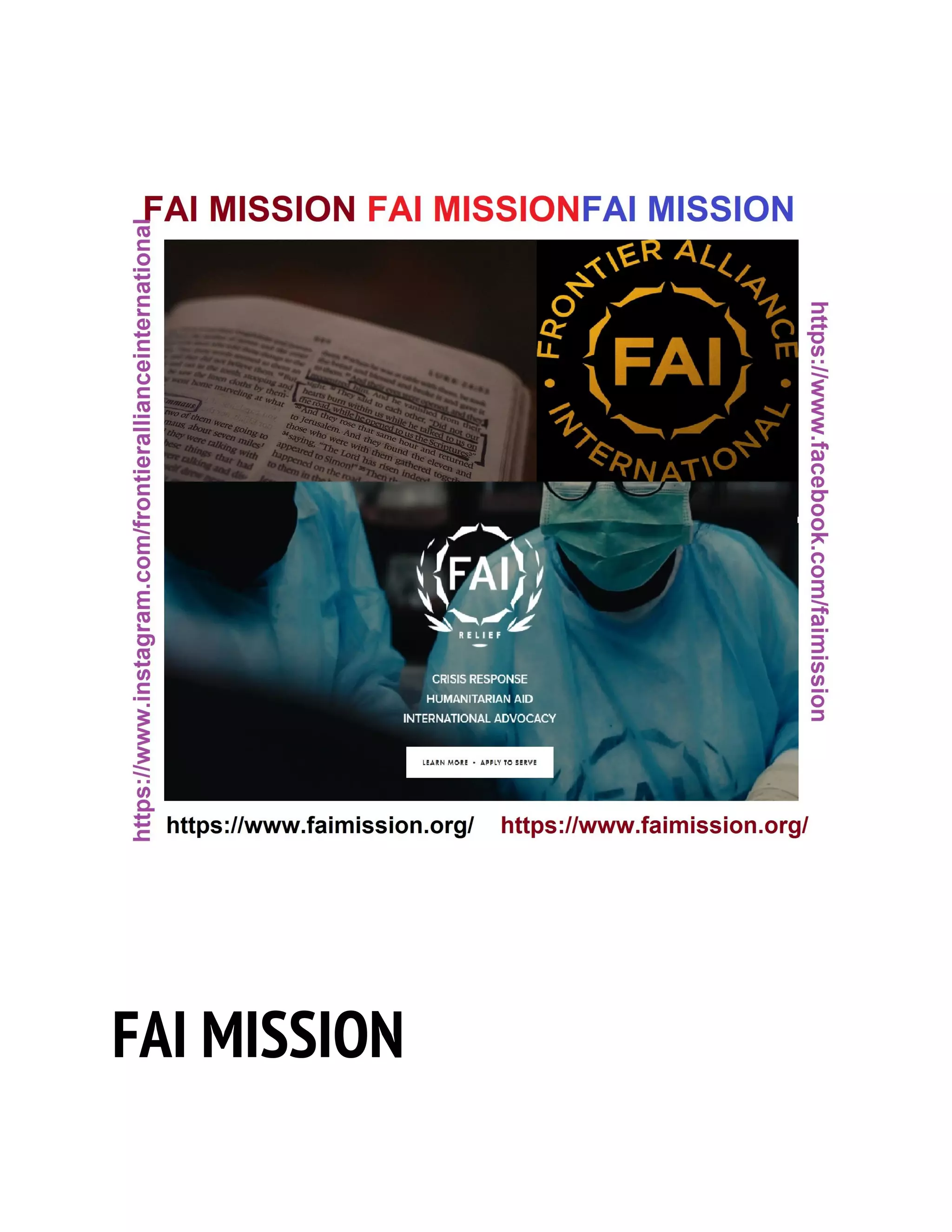 FAI MISSION | PDF