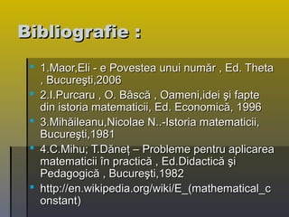 Faimosul numar e | PPT