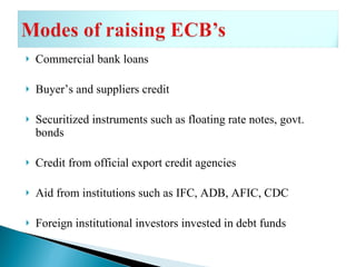 external commercial borrowing | PPT