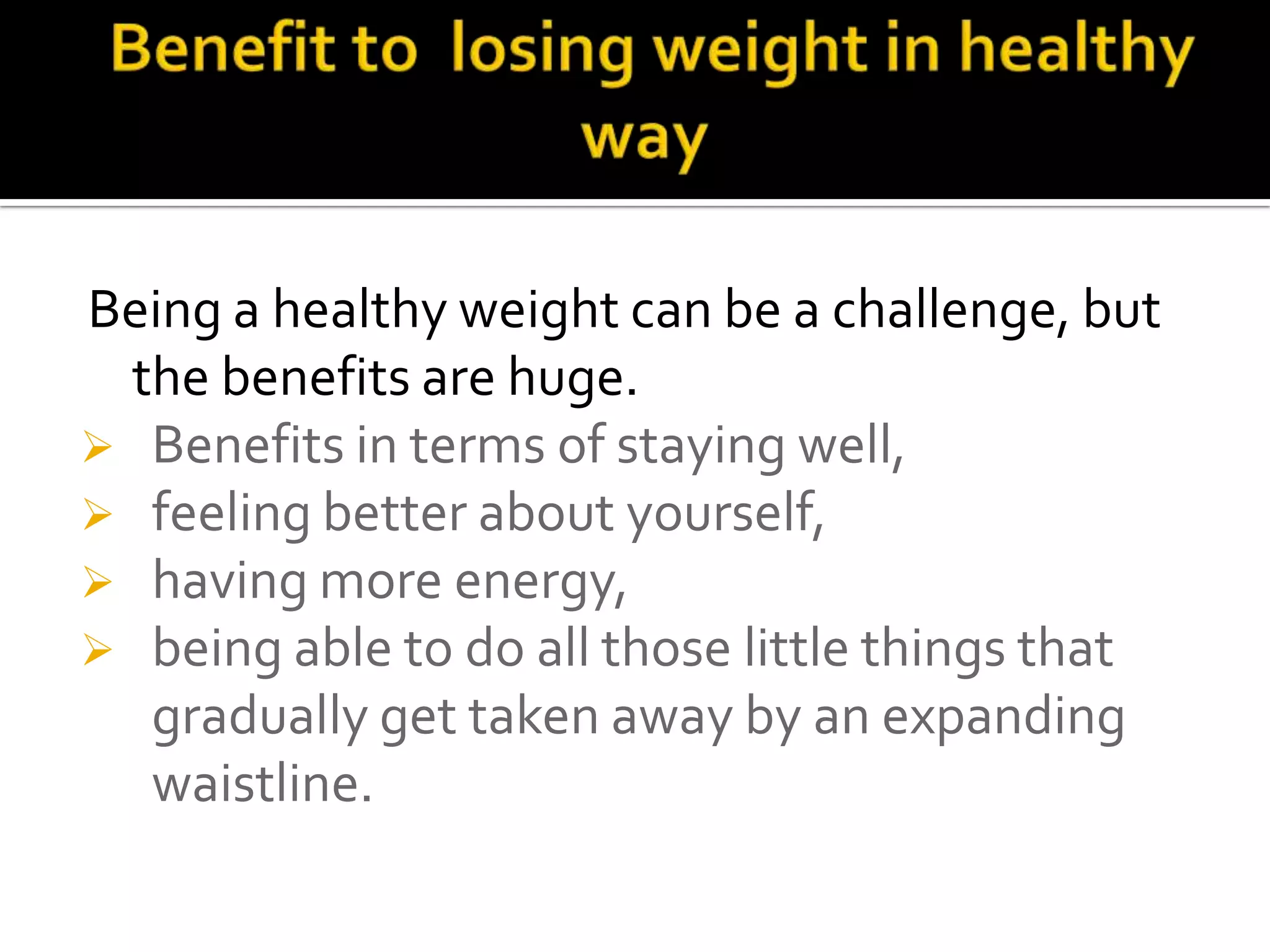 Losing weight | PPT