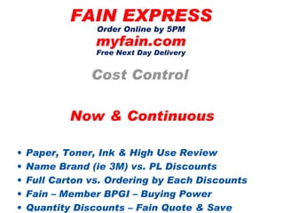 Fain Express Power Point | PPT