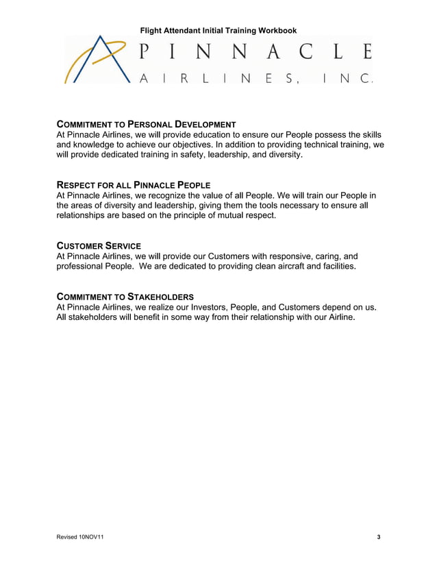 Cabin Crew Initial Training_packet | PDF