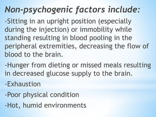 Fainting in dental clinic ppt | PPTX