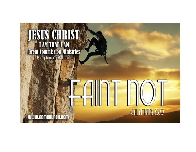 Faint not | PDF