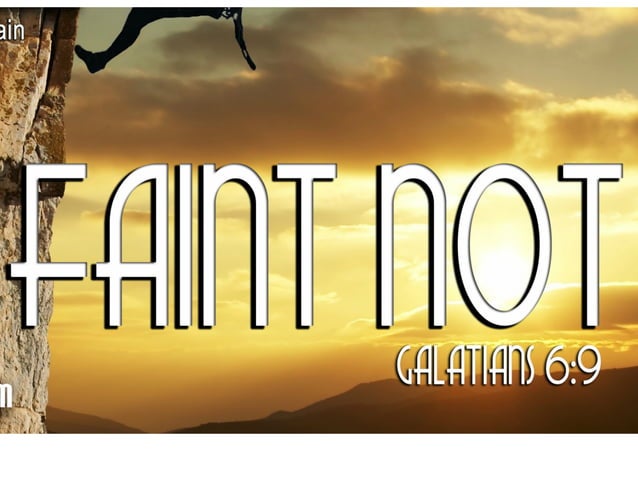 Faint not | PDF