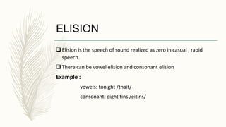 aspects of connected speech | PPTX