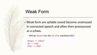 aspects of connected speech | PPTX