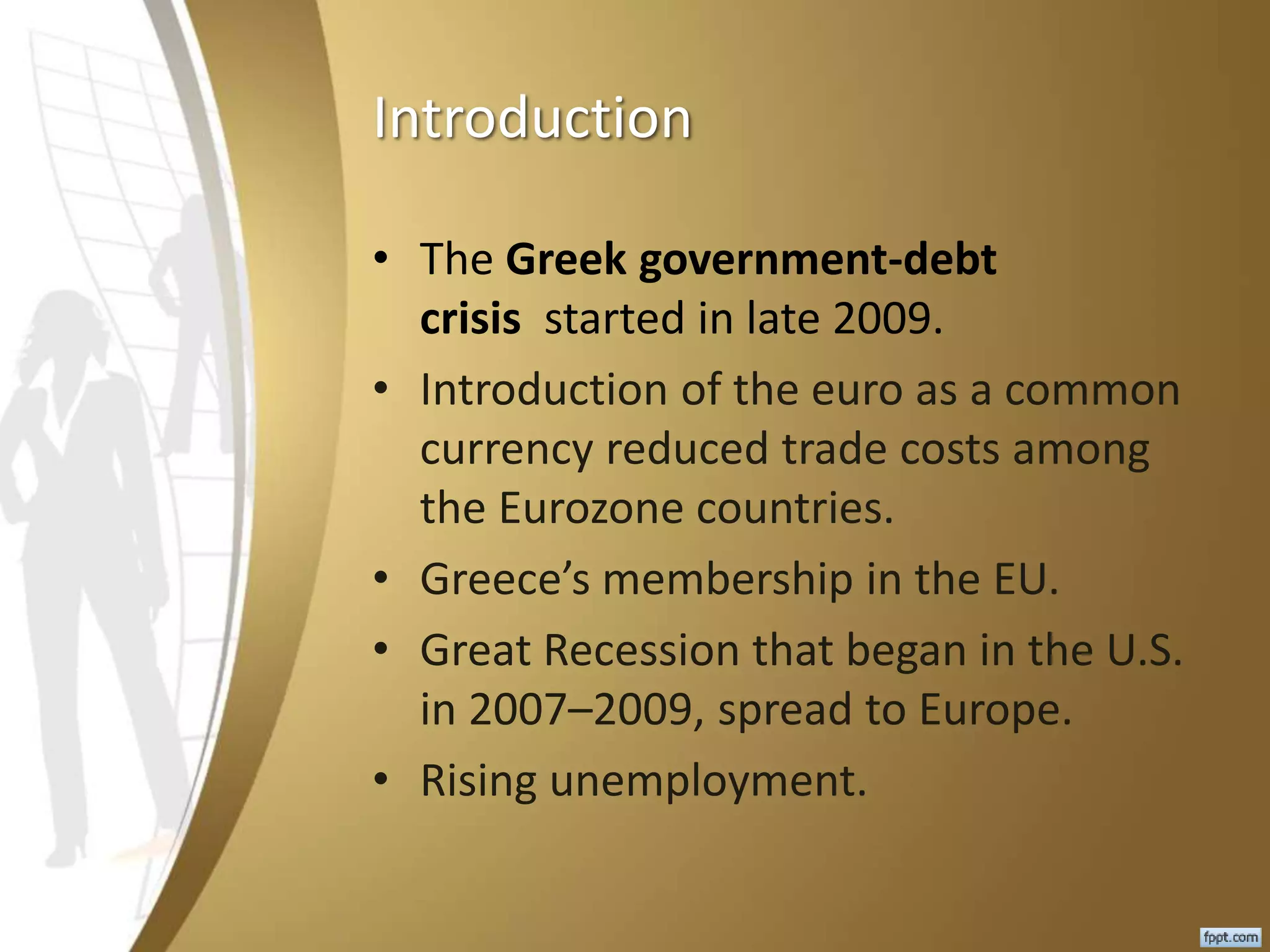 Greek Government debt crisis | PPTX