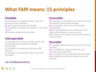 What it means to be FAIR | PPT