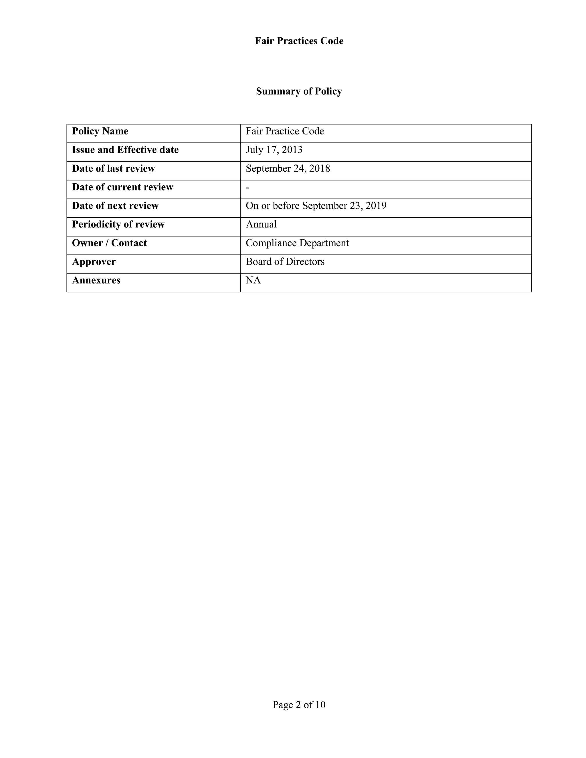 Fair practice code - DMI Housing Finance Pvt. Ltd. | PDF | Home ...