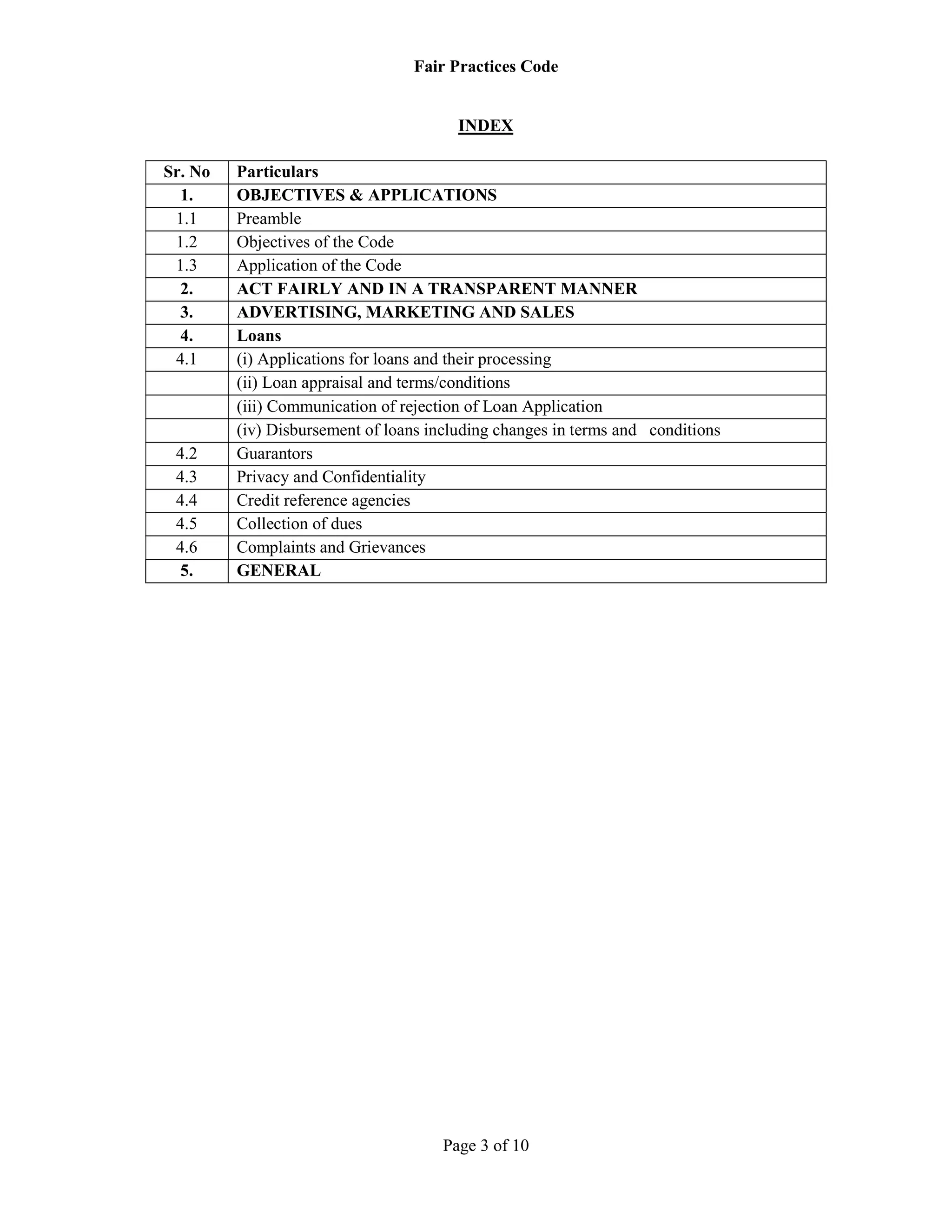 Fair practice code - DMI Housing Finance Pvt. Ltd. | PDF