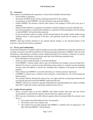 Fair practice code - DMI Housing Finance Pvt. Ltd. | PDF | Home ...