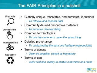 FAIR and FAIRsharing - ESOF 2020 | PPT