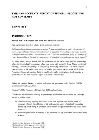 Fair and accurate report of judicial proceeding not contempt | DOCX