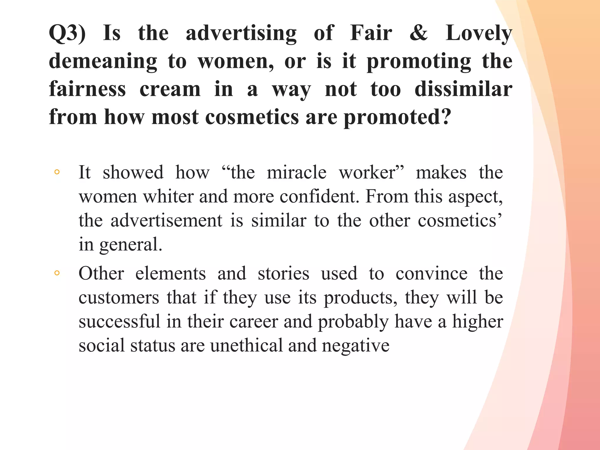 Fair and lovely | PPTX