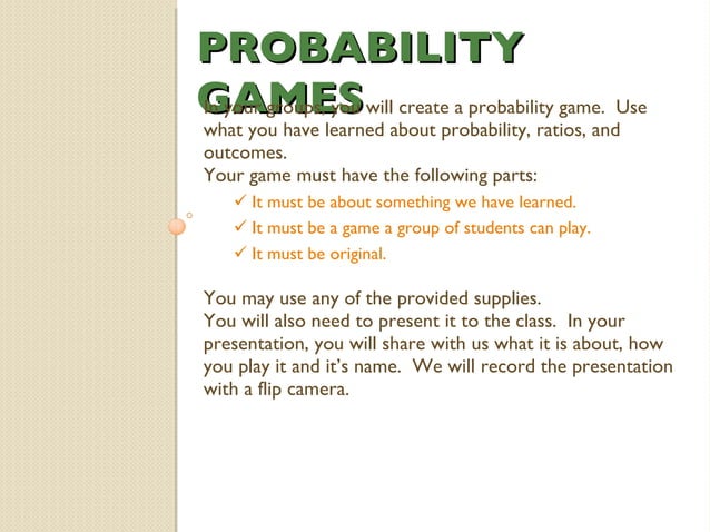 Fair and unfair games 2 | PPT